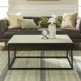 Transitional Faux Marble Mixed Material Coffee Table by Walker Edison ...