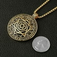 HZMAN Talisman Seal Solomon Six-pointed Star 12 Constellation Pendant ...