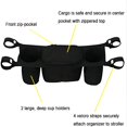 LADYGYM Stroller Caddy Organizer Console Tray with Cup Holders and ...