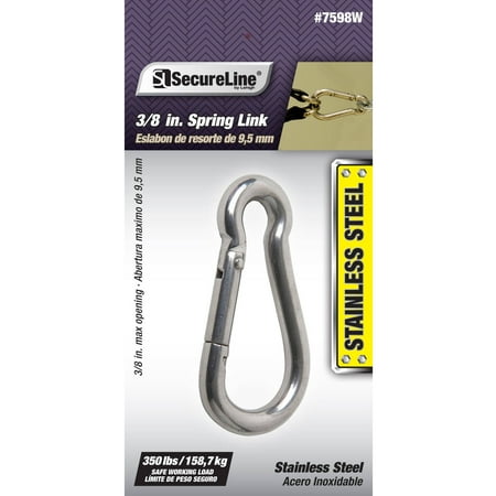 Secureline 3/8" Stainless Steel Spring Link - Walmart.com