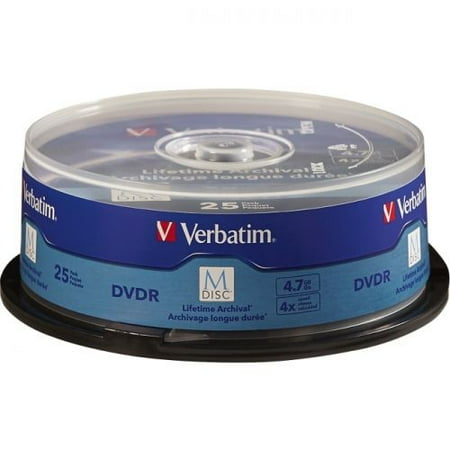 Verbatim DVD Recordable Media - DVD-R - 4x - 4.70 GB - 25 Pack Spindle ...