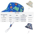 CHUMUD Baby Sun Hat, Toddler Ocean Animal Print Bucket Hat with Chin ...