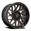 20x10 Moto Metal MO978 RAZOR Satin Black Machined Red Tint Wheel 5x5 ...