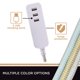 Cordinate Designer Extension Cord, 3-USB Charging Ports with Surge ...