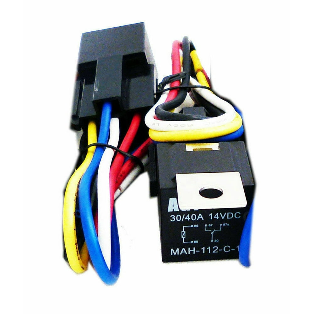 2x 12Volt 30/40 Amp Car Auto Automotive Relay With Wiring Harness And ...