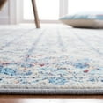 SAFAVIEH Brentwood Mide Floral Geometric Area Rug, 3' x 5', Ivory/Blue ...