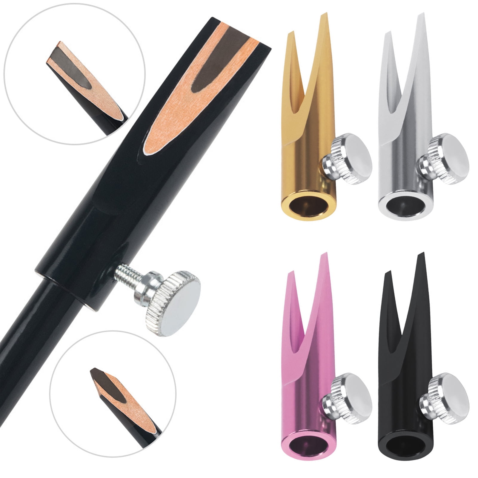 Walbest Multifunctional Eyebrow Pencil Sharpener Double-sided Easy to ...