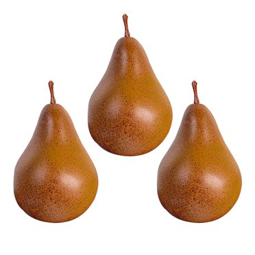 Artificial Fruit 3 Pcs Adorable Fake Pear Decorative Vase Filler Pears ...