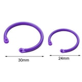 Yesbay 1 Box Book Rings Multi-color Flexible Plastic Book Loose Leaf ...