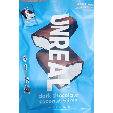 UnReal Dark Chocolate Coconut Minis, 15.3 Ounce, Individually Wrapped ...