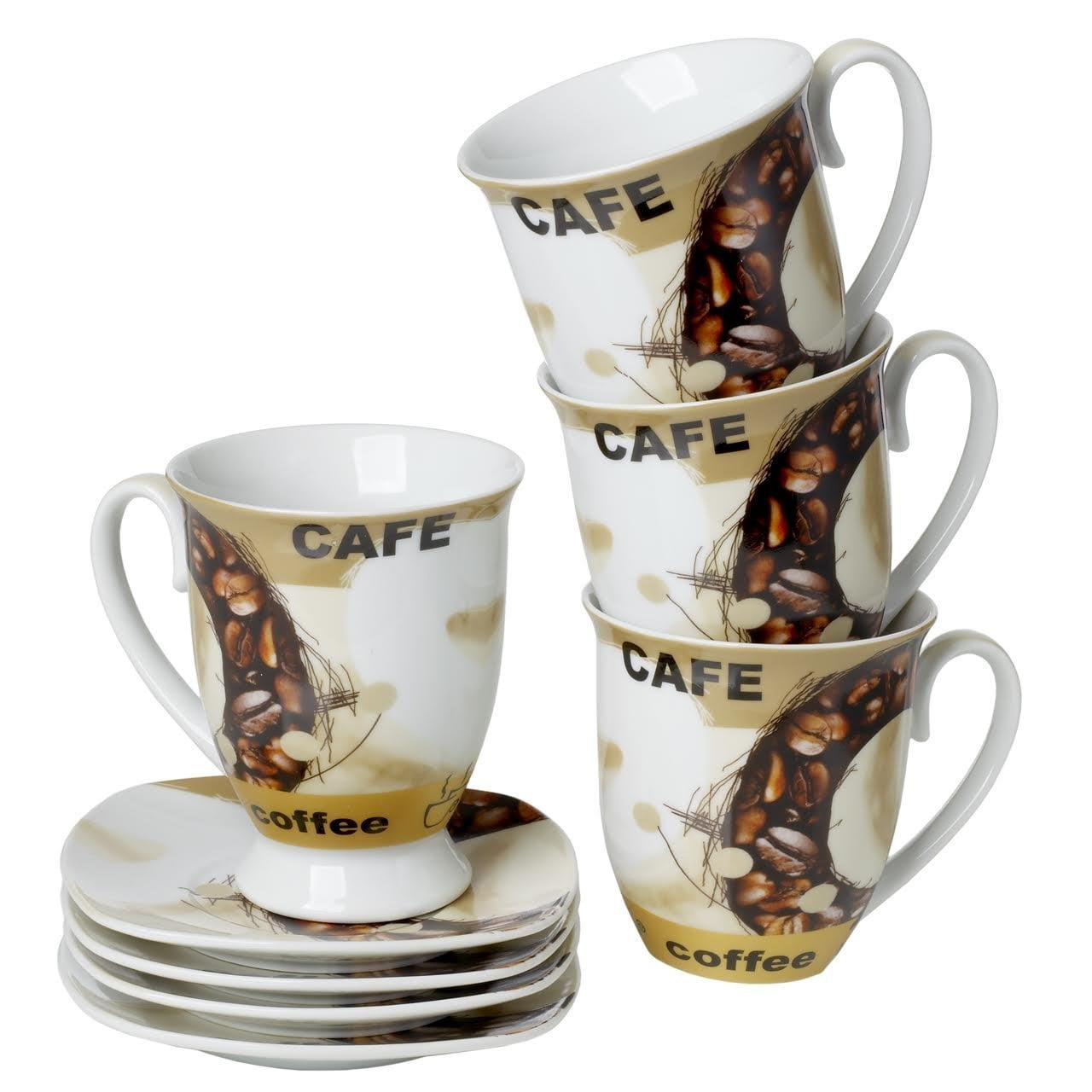 Original Cucina Italiana Ceramic Tea Cup and Saucer Coffee Cup Set with ...