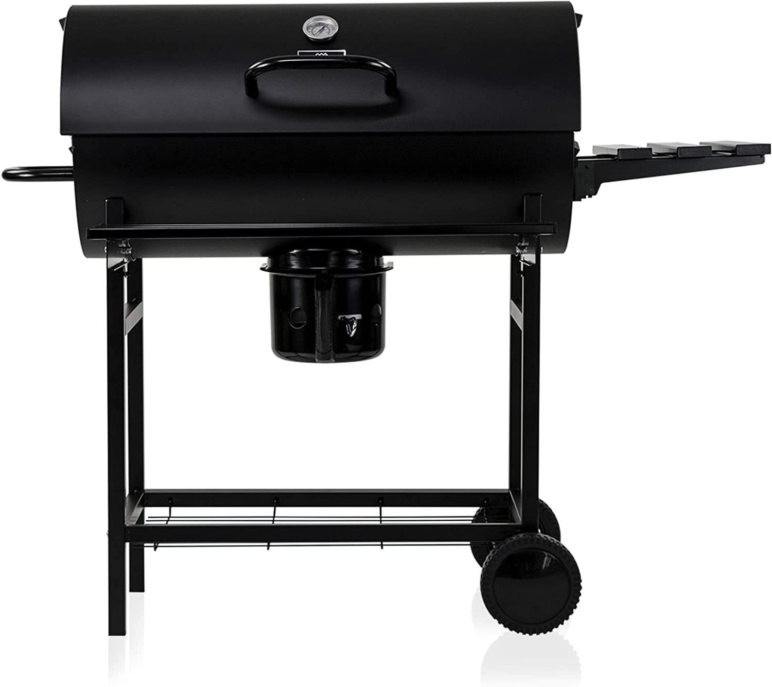 Asador de Carbón Premium BWKJ Tipo Barril con Llantas y Termómetro ...