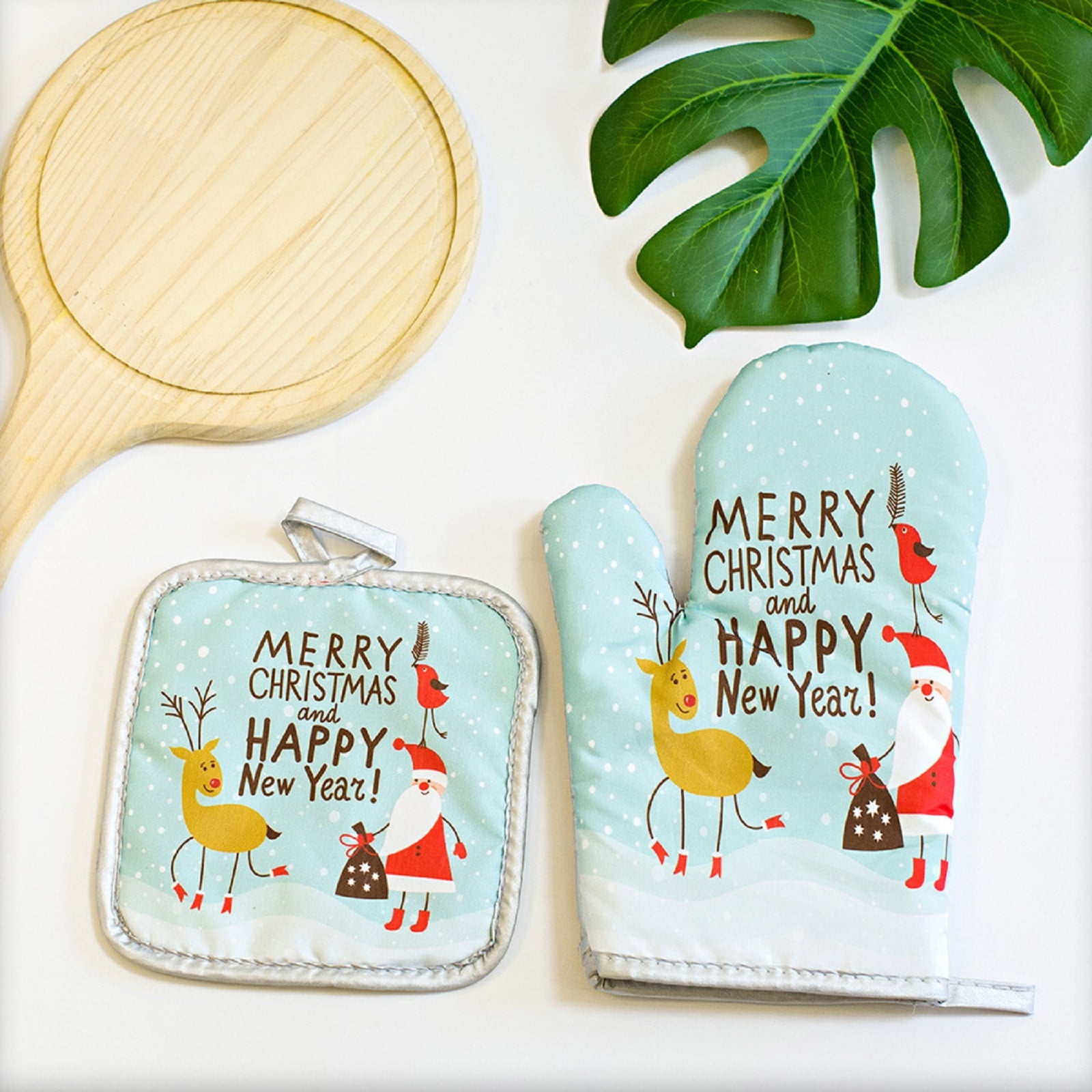 Click here for Uheoun Christmas Kitchen Utensils Printing Oven Gl... prices