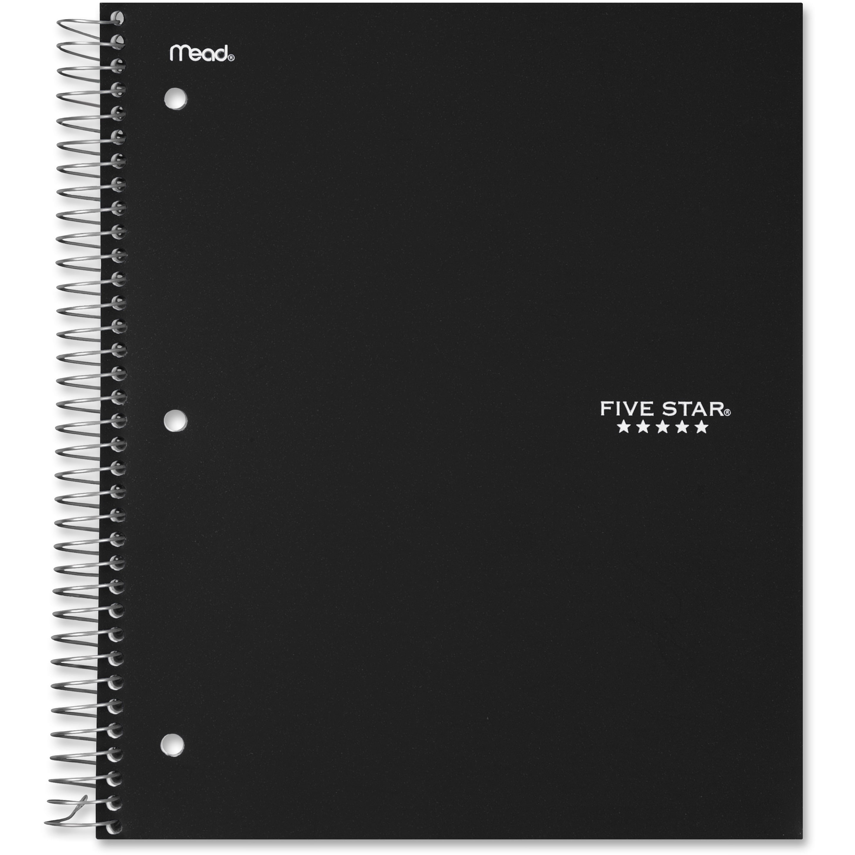 Five Star 3 Subject College Ruled Notebook Black Walmart five-star-3-subject-college-ruled-notebook-black-walmart