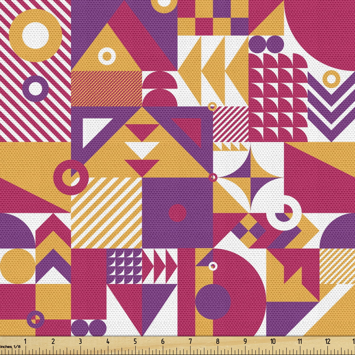 Geometric Fabric by the Yard, Contemporary Modern Mosaic Pattern with a ...
