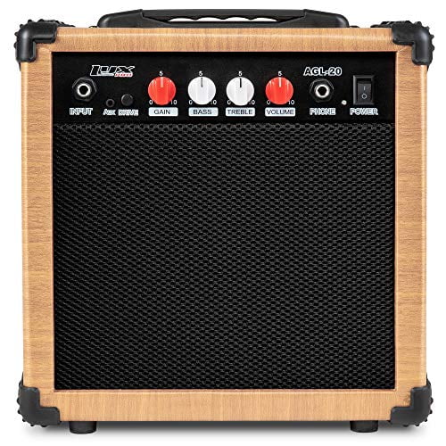 LyxPro Electric Guitar Amp 20 Watt Amplifier Built In Speaker Headphone ...