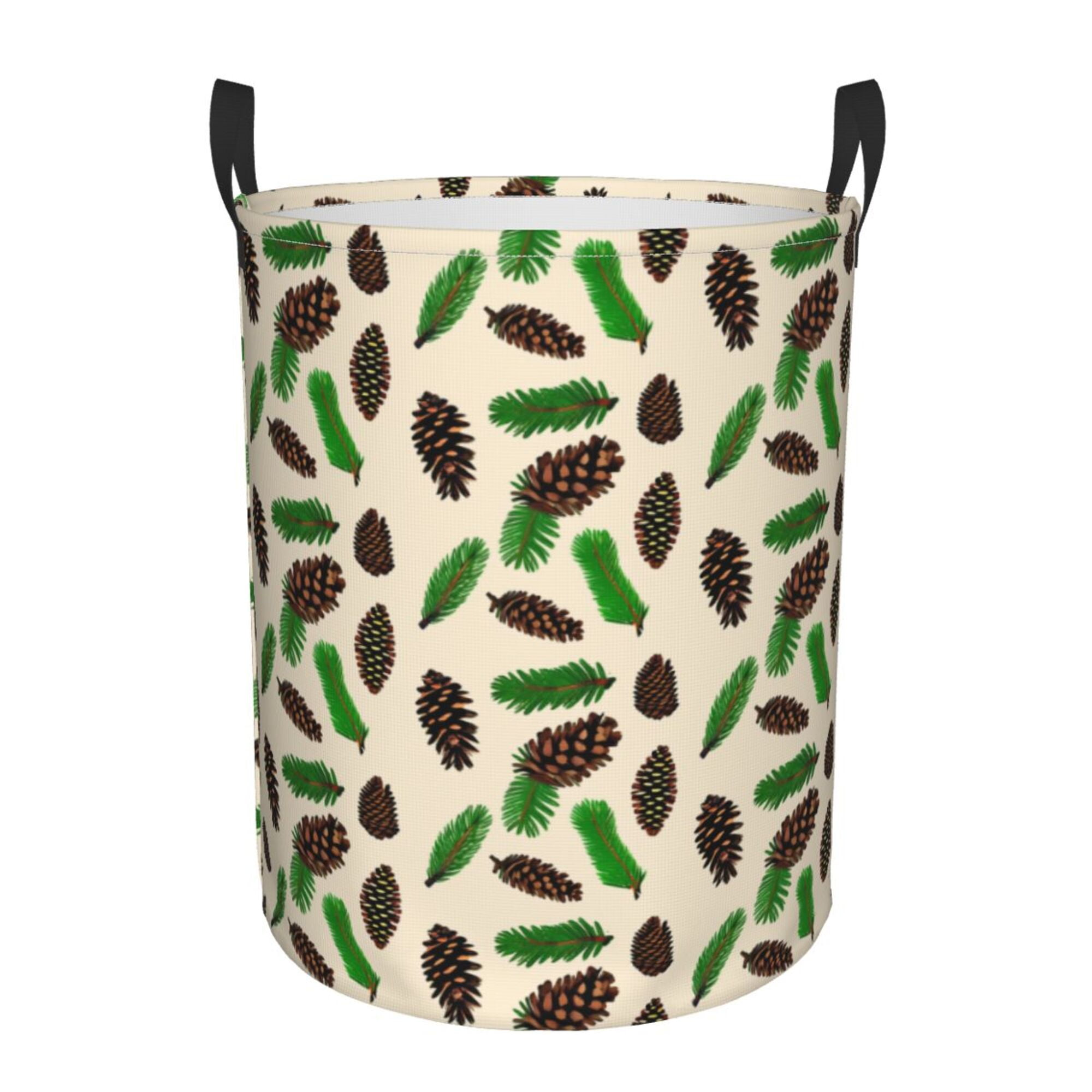 LNWH Laundry Basket, Upside Down Pinecone Idea Pattern Foldable Laundry ...