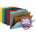 Smead SafeSHIELD® Classification Folders 2 Div Blue 10/BX Ltr (14030 ...