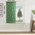 2 Pcs Festive Christmas Curtains with Snowflake Print Window Curtains ...