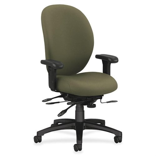 Hon 7600 Executive High-back Chair W/seat Glide - Olive Green Seat ...