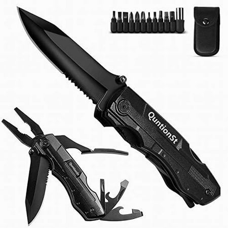 Pocket Multitool with Safety Locking Handy Gifts for Men 12 in 1 Multi ...