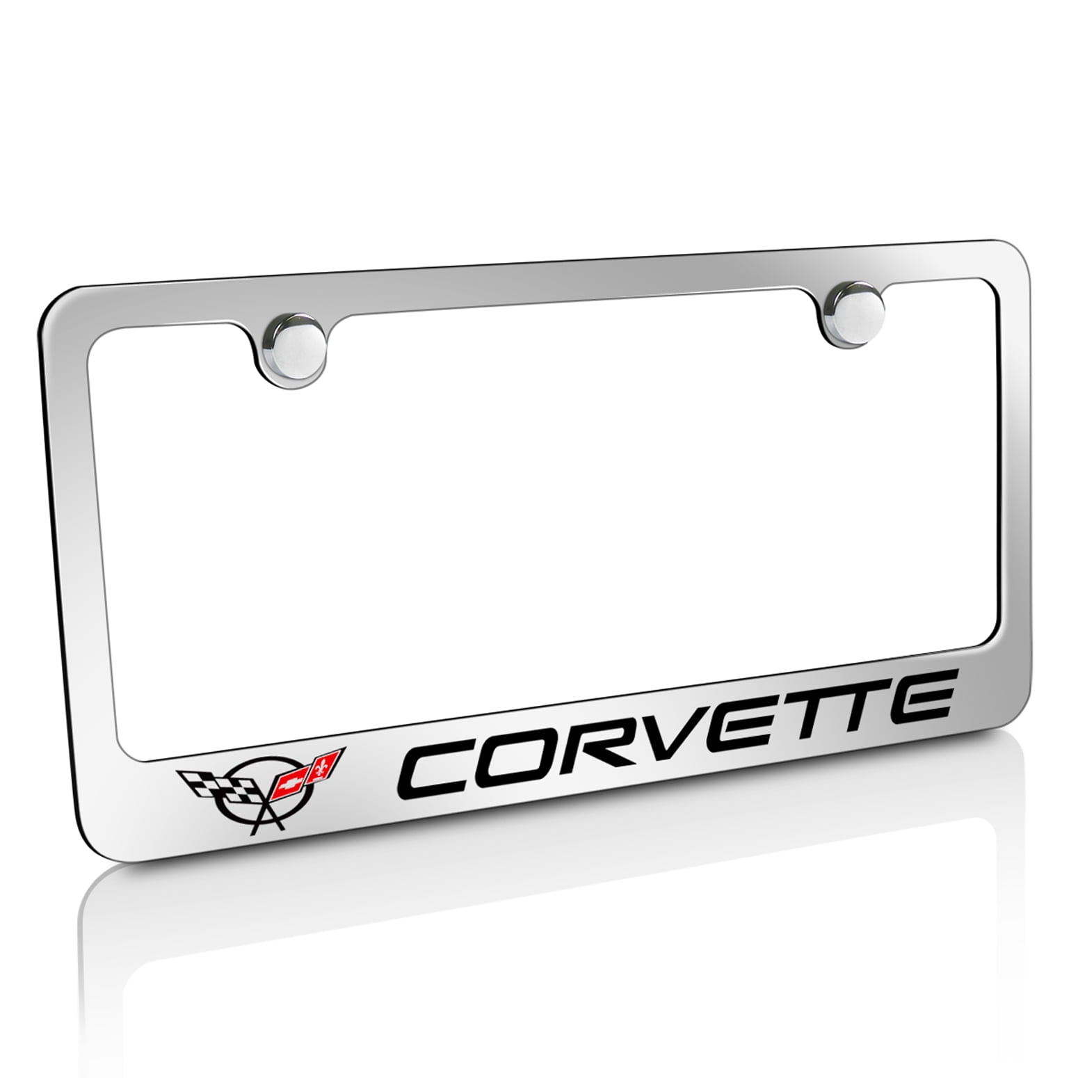 Chevrolet Corvette C5 Chrome Metal License Plate Frame - Walmart.com