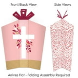 Big Dot of Happiness Pink Elegant Cross - Table Decorations - Girl ...