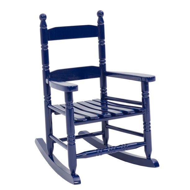 Jack Post Children's Indoor-Outdoor Hardwood Rocker in Navy Gloss ...