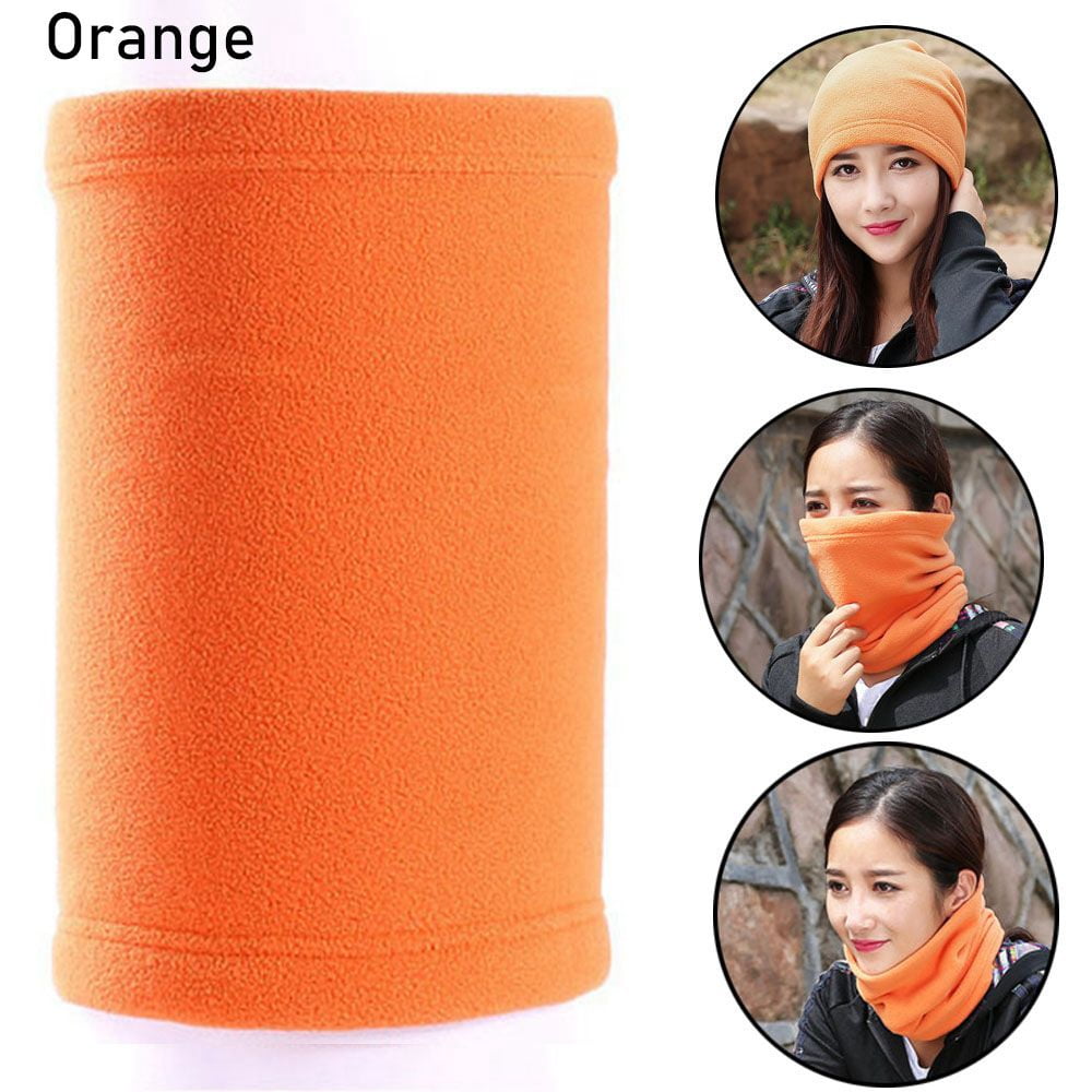 8 Colors Men Women Polar Fleece Gaiter Outdoor Hats Scarves Warmer Neck ...