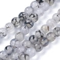 5Strand Natural Dragon Veins Agate Bead Strands Round Grade A Dyed ...