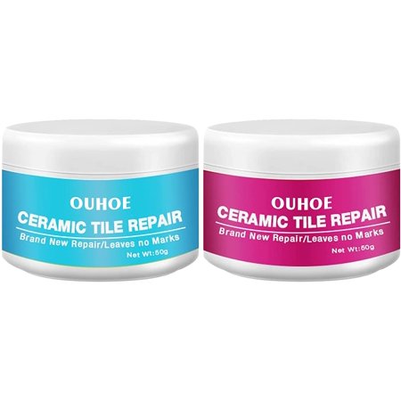 Lonbiaci OUHOE Ceramic Tile Repair Agent Ceramic Paste Closestool ...