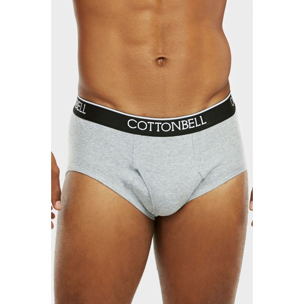 Men's Cotton Stretch Wide Band Basic Brief Underwear - 2 Packs - Walmart.com