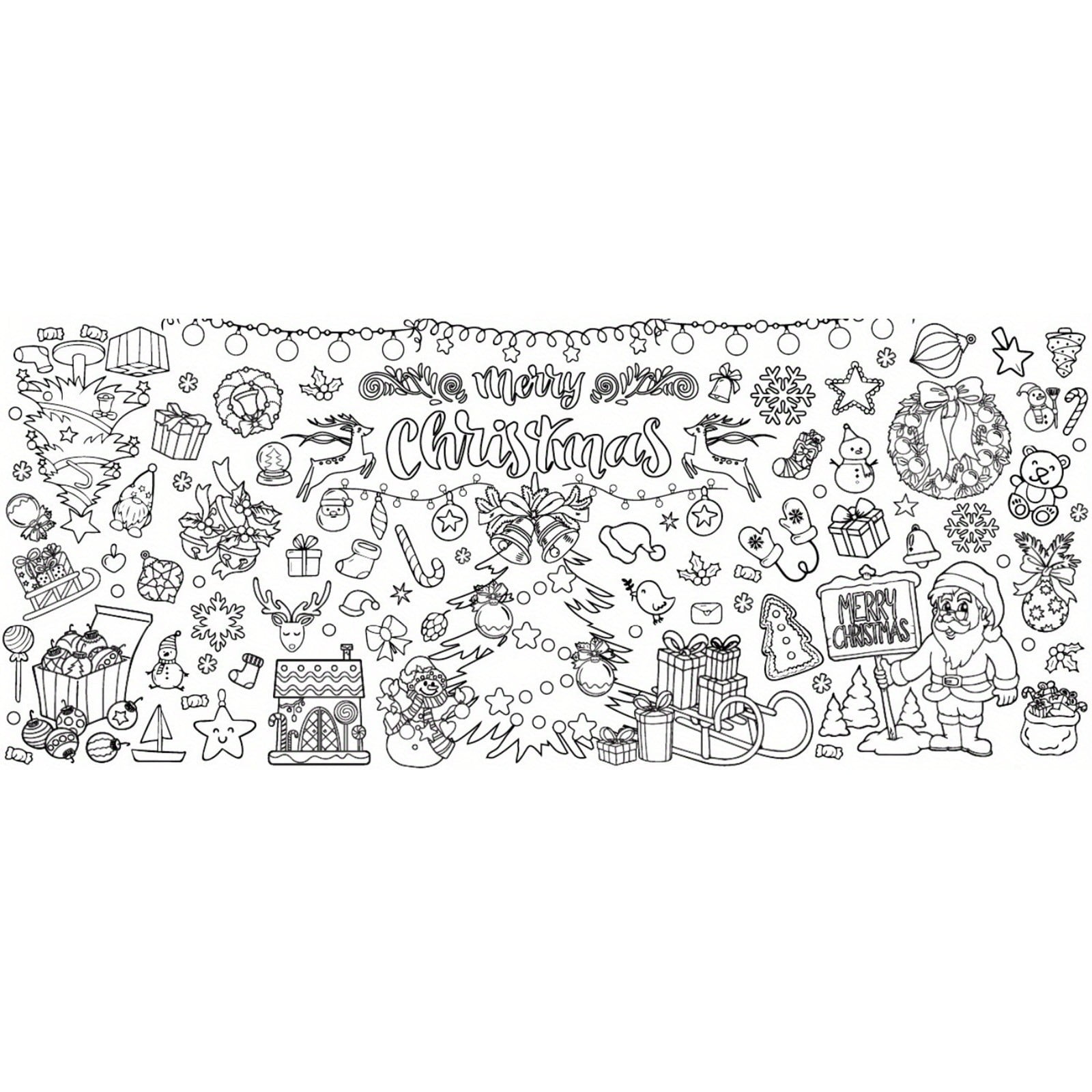 Click here for Fesfesfes Christmas Table Runner Paper Tablecloth... prices