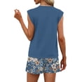 2 Piece Short Sets for Women Summer Vacation Outfits Cap Sleeve Tops ...