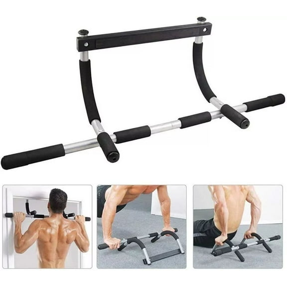48'' Heavy Duty Pull Up Bar Wall Mount Multi-function Chin up with Home ...