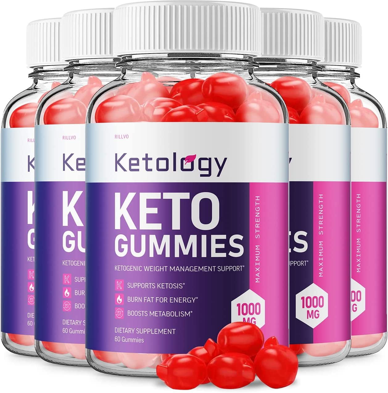 5 Pack Ketology ACV Gummies - Advanced Formula Ketology Keto Apple ...