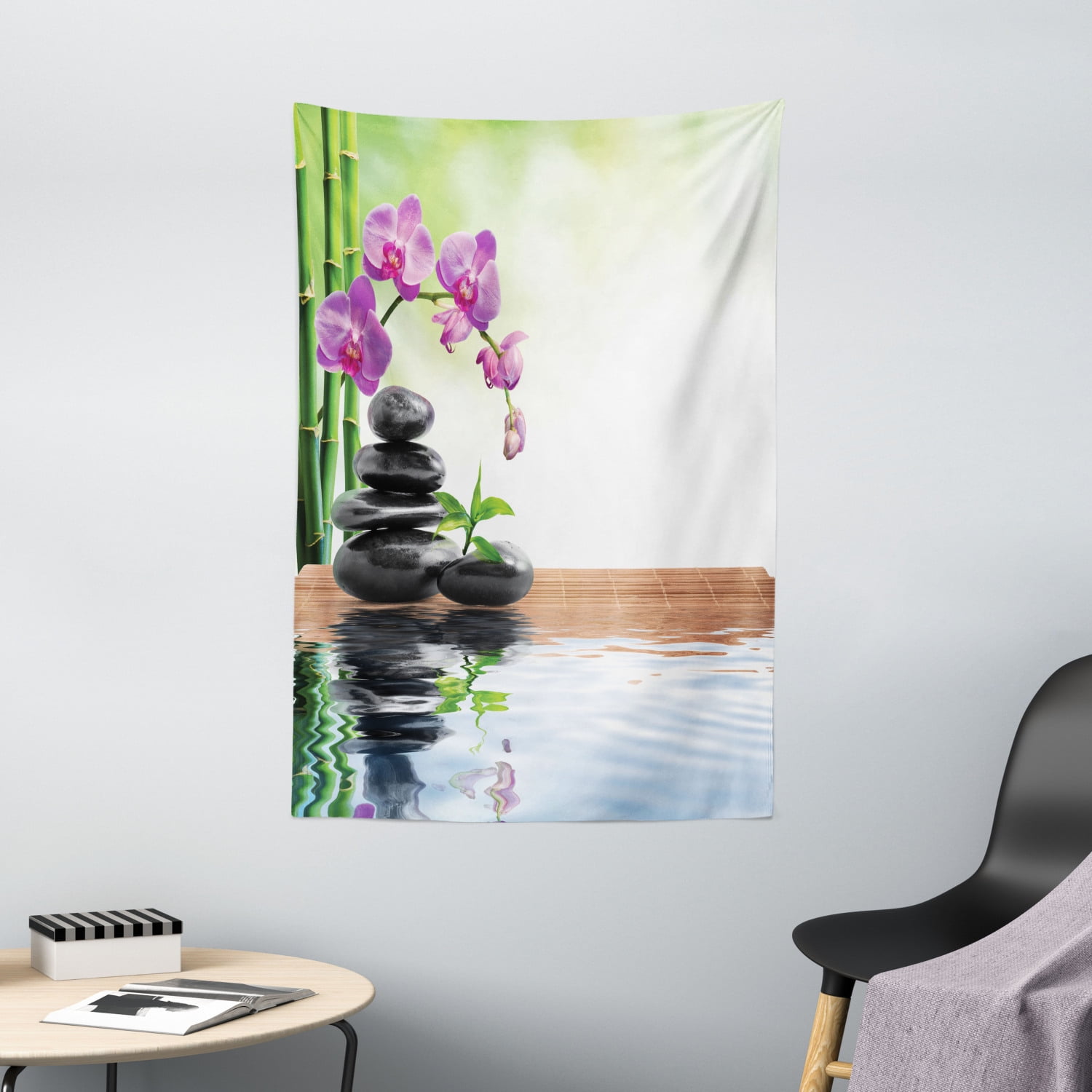 Spa Decor Wall Hanging Tapestry, Spa with Spring Water and Health ...