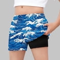Afuyipoi Boys Swimming Trunks (For 5-15Y) Wave Print Quick Dry Beach ...