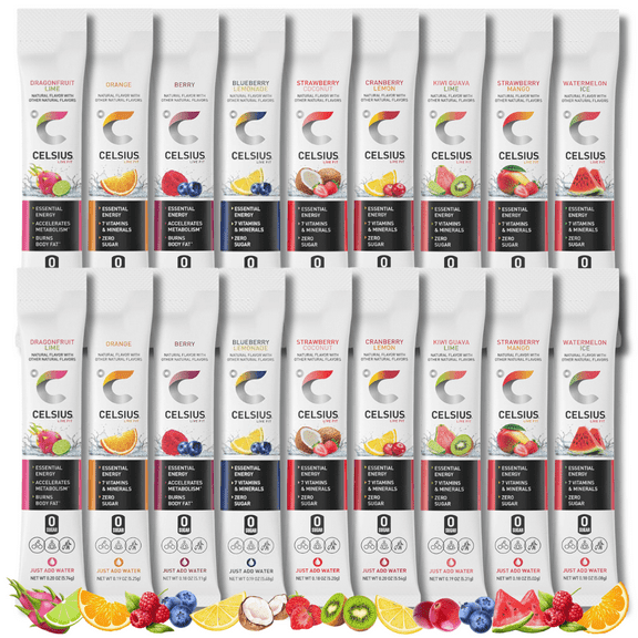 CELSIUS Energy Powder Sticks, Variety Pack, 30 Count, Rapid Absorption ...