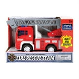 3PC Set: 7" Friction Power Fire Truck Firefighter Rescue Light & Sound ...