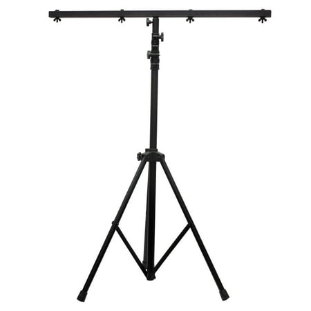 American DJ 9 Ft Black Lighting Tripod T-Bar Light Stand w/ Cross Bar ...