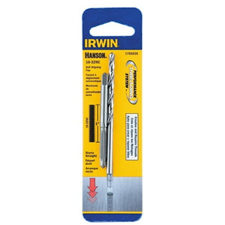 Irwin 1765536 No. 10 x 32 National Fine Self Aligning Tap & Drill ...