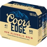 Coors Edge Non-Alcoholic Beer Multipack, 12 Pack, 12 fl oz Cans, 0.4% ...