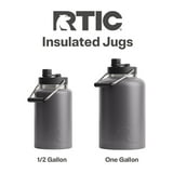 RTIC One Gallon Water Cooler Jug, Large Stainless Steel Insulated ...