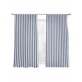 Abstract Navy Blue Stripe Chiffon Sheer Curtains 72 Inches Long Modern ...
