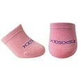 ZeroSock Womens Bamboo Toe Capper Socks With Grip (4 Pairs Per Box) (Women's Size 5.5-8.5, Pink ...