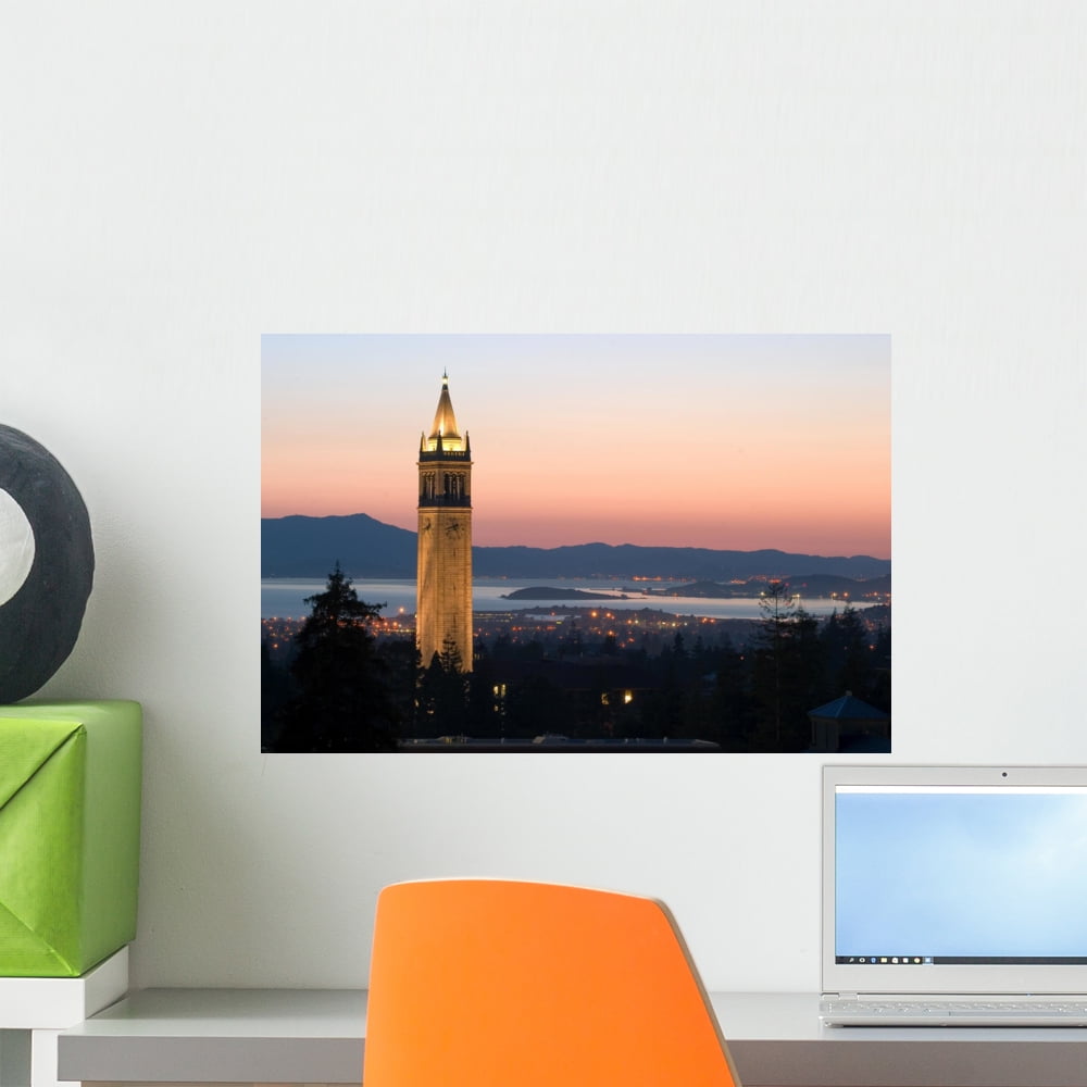 Berkeley University Clock Tower Wall Mural by Wallmonkeys Peel and ...