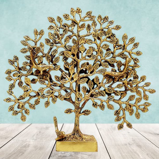Brass Tree of Life with Birds - Walmart.com