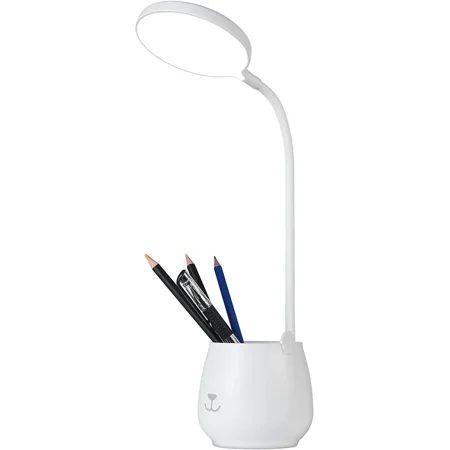 Pen Holder Desk Lamp, Dimmable LED Desk Lamp with 3 Light Modes and 24 ...