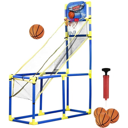 IGUOHAO Mini Basketball Hoop for Kids 47.2 Inch Indoor Basketball ...